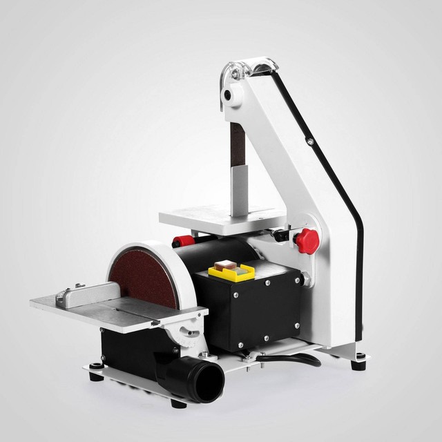 1" x 5" Belt Disc Linisher Sander 300W Power Tool Grinder Tilting ...