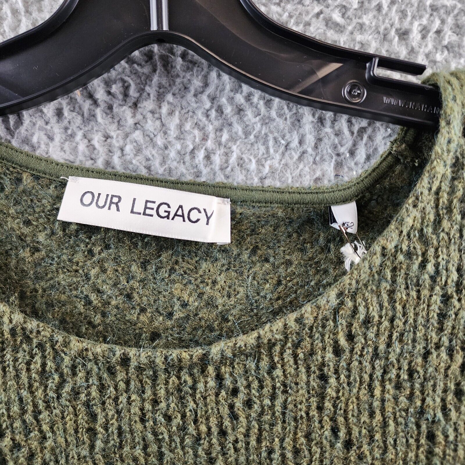 Our Legacy Double Lock Wool U Neck Sweater Men's 52 IT / XL Our Legacy Double Lock Wool U Neck Sweater Men's 52 IT / XL