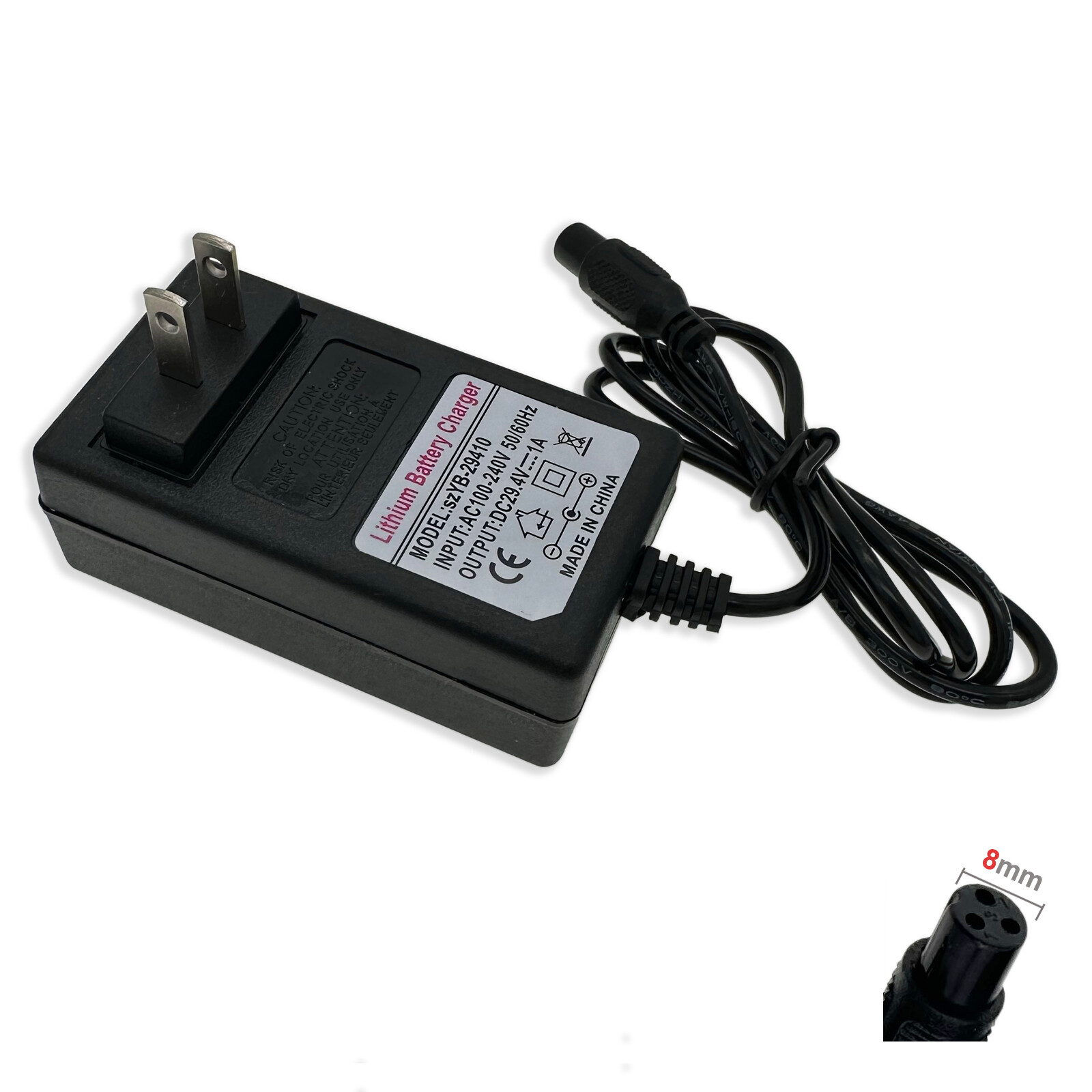 29.4V or 42V 3-Prong AC Adapter For X