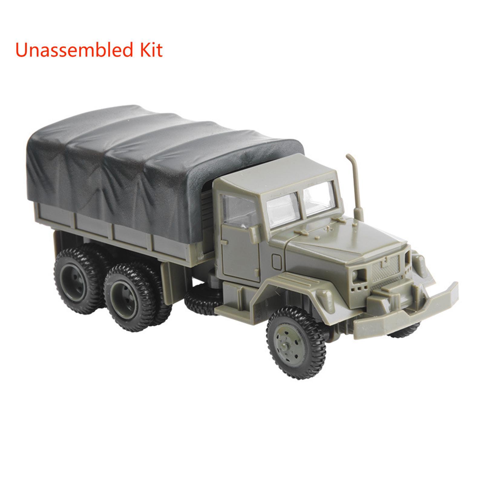 Plastic 4D M35 Military Truck model 1:72 Simulation Chariot Military ...