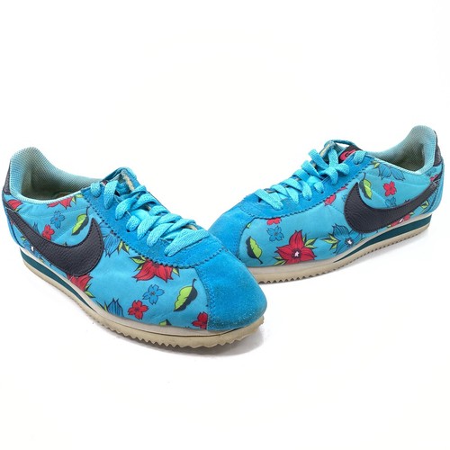 Nike Cortez Classic Adult Size 8 Blue Floral Nylon Aloha Nike Cortez Classic Adult Size 8 Blue Floral Nylon Aloha