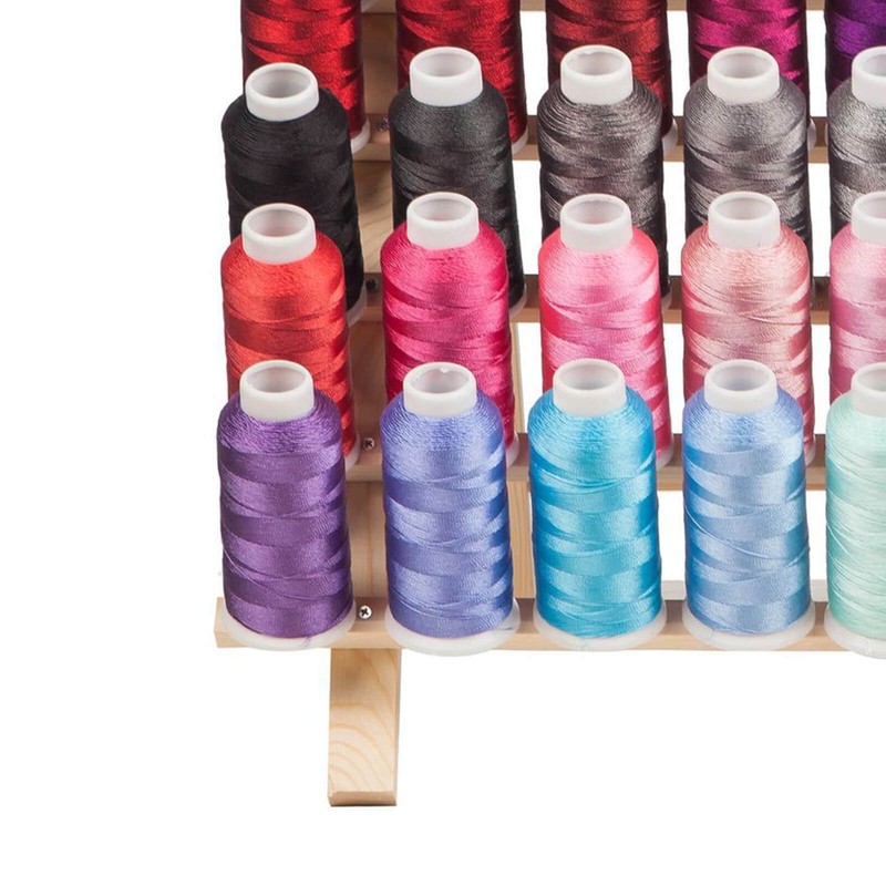 120 Spool Tailor Holder Storage Bobbin Sew Wood Thread Rack Sewing ...