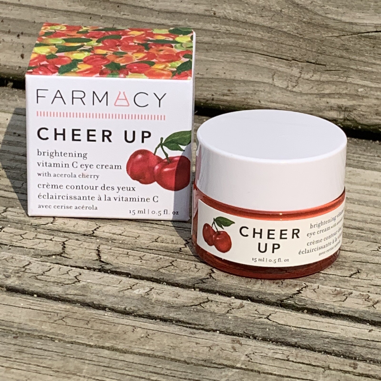 Farmacy Cheer Up Brightening Eye Cream Vitamin C .5 fl oz New in Box eBay