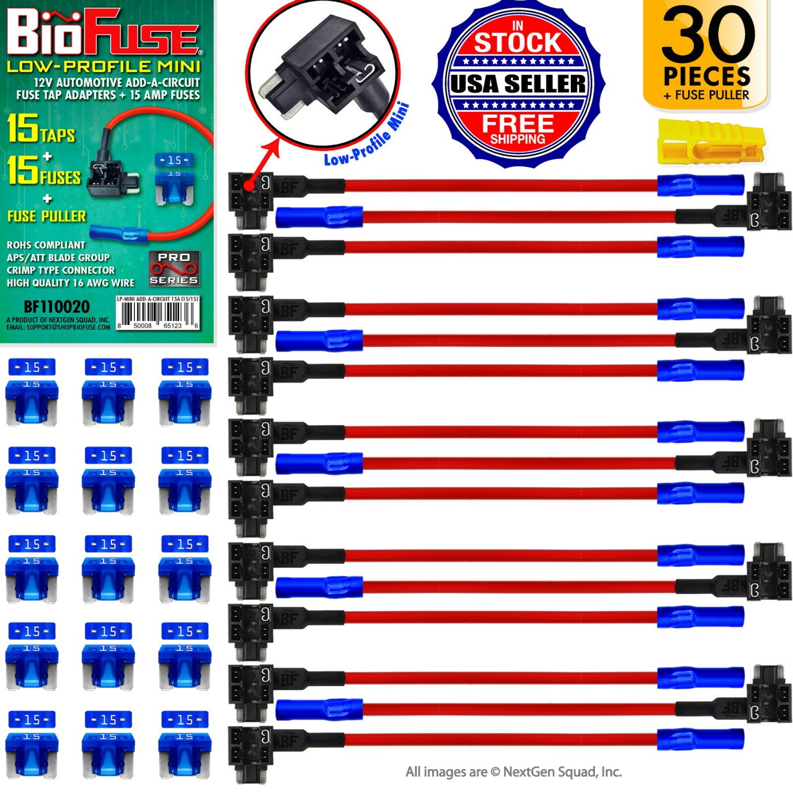 Купить Предохранители и держатели предохранителей BioFuse 30pc Add ...