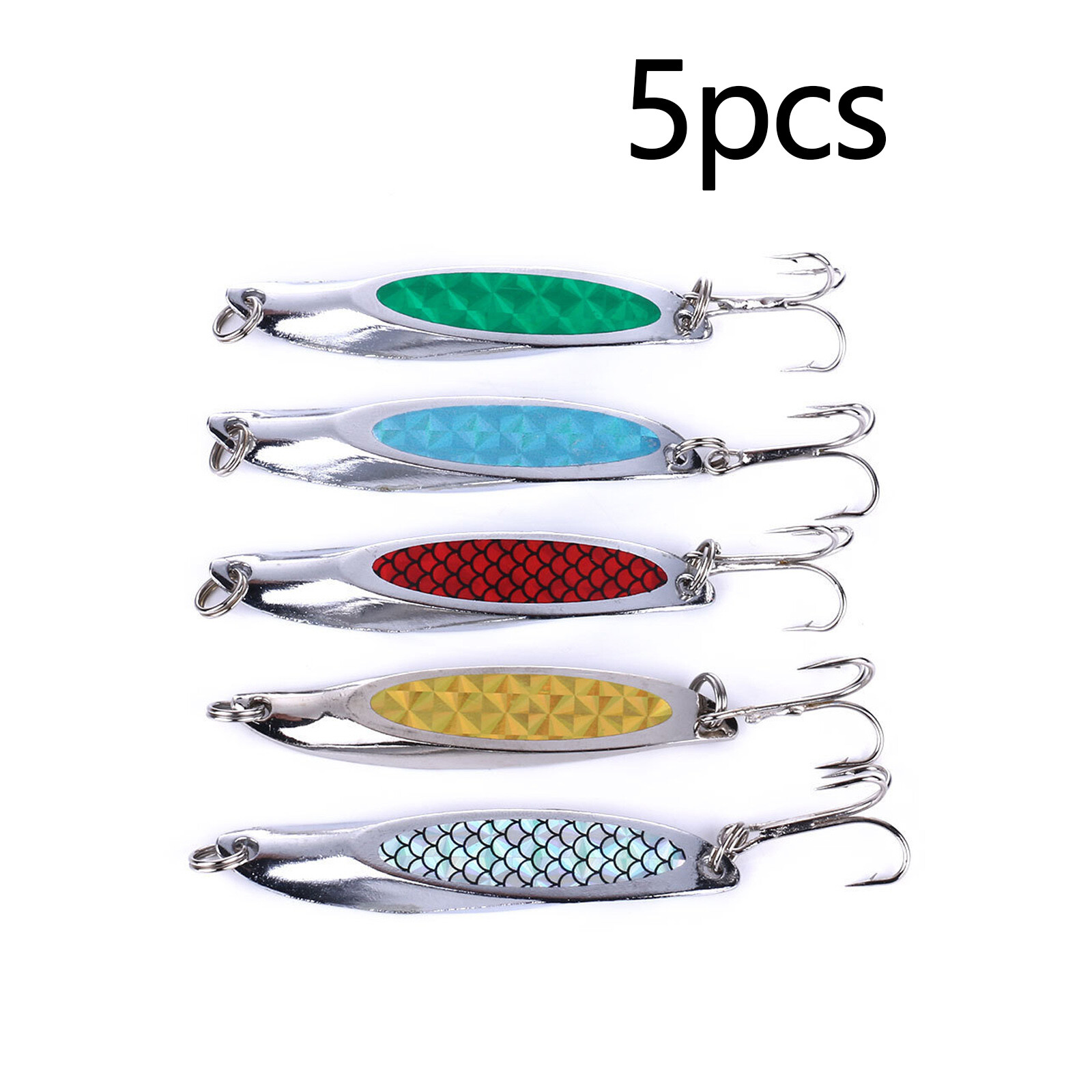 Fishing Lure Metal Slugs Slice Spoon Spinner Baits Tackle Mackerel ...