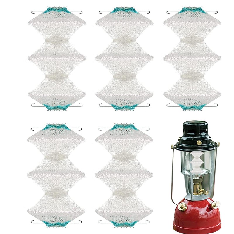 5PCS Propane Lantern Mantles Outdoor Camping Gas Lantern Light Mantles ...