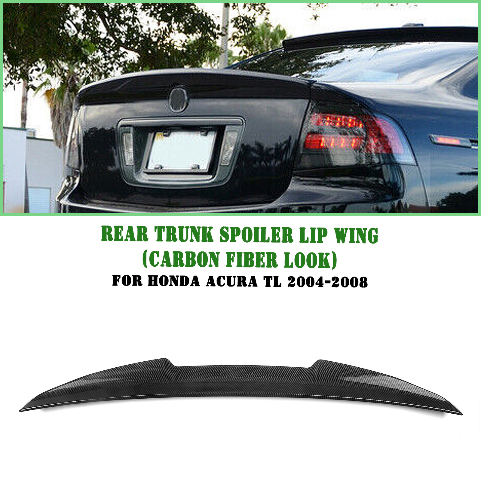 Rear Trunk Spoiler Lip Wing Roof Lid For Honda Acura TL 2004-2008 05 CB ...