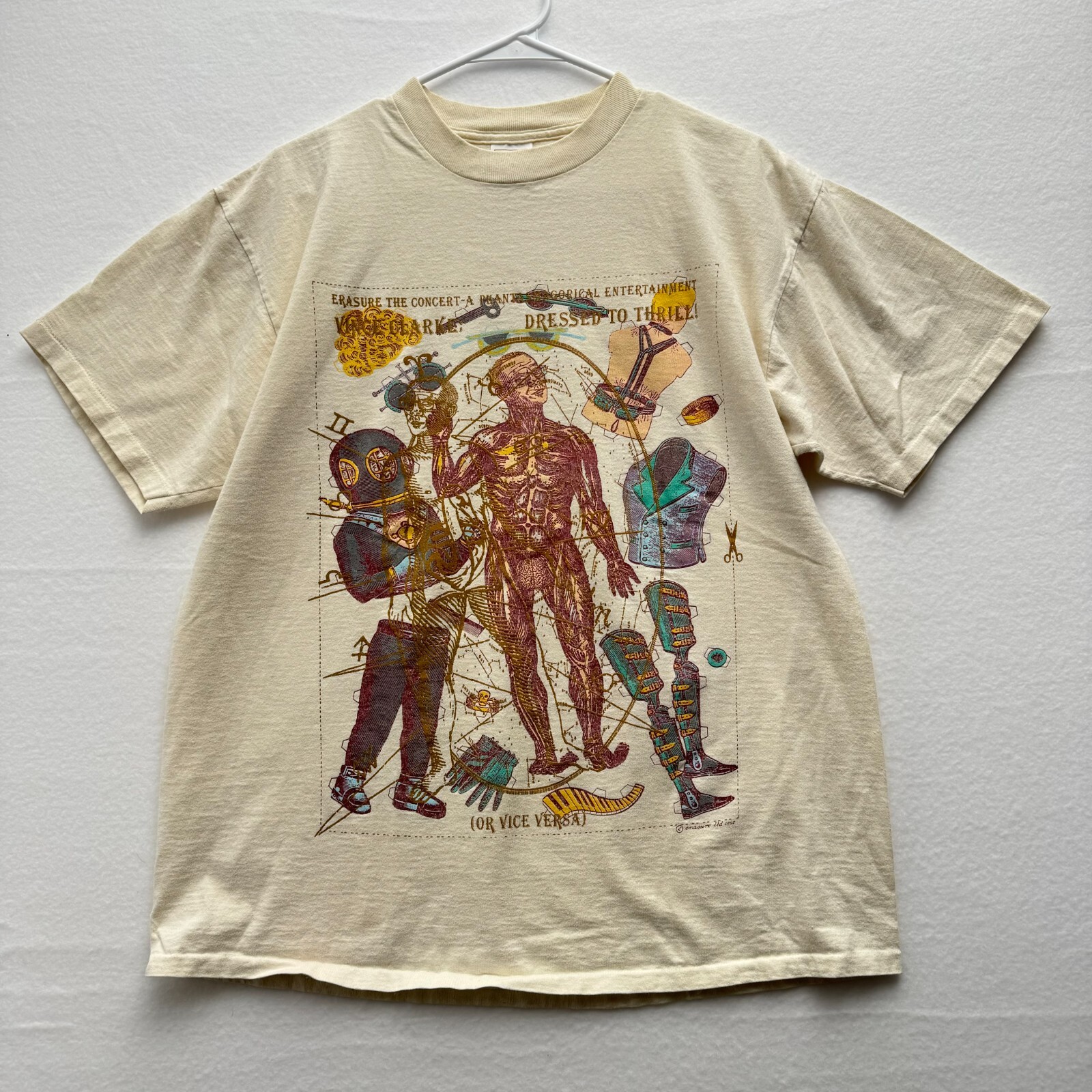 VTG XL 1992 Erasure Phantasmagorical Human Anatomy Rare VTG XL 1992 Erasure Phantasmagorical Human Anatomy Rare