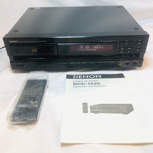 Denon DCD-1520 PCM AUDIO Compact CD PLAYER DIGITAL OUTPUT W/ Remote & Manual EUCのeBay公認海外通販｜セカイモン