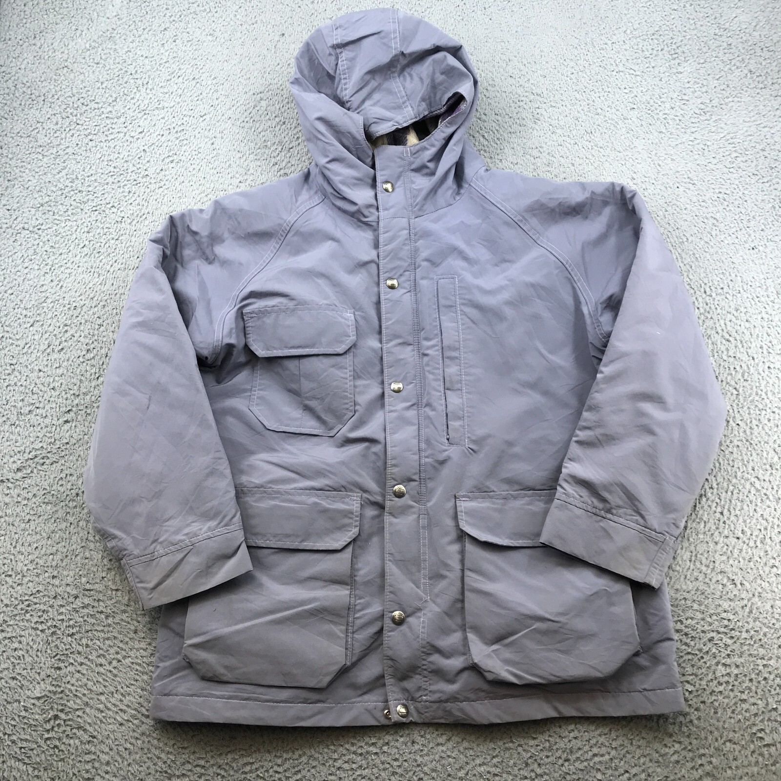 Vintage Woolrich Jacket Womens Large Purple Wool Lined Full Vintage Woolrich Jacket Womens Large Purple Wool Lined Full