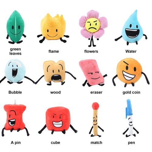 2024 BFDI Battle for Dream Island Plush Figure Toy Stuffed Toys Gifts ...