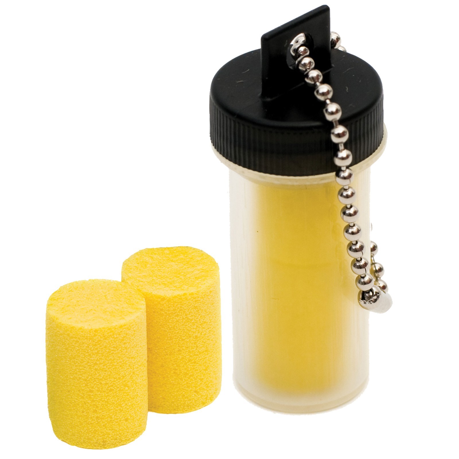 Ear Plugs Classic Safety Approved In Plastic Container with Keychain ...