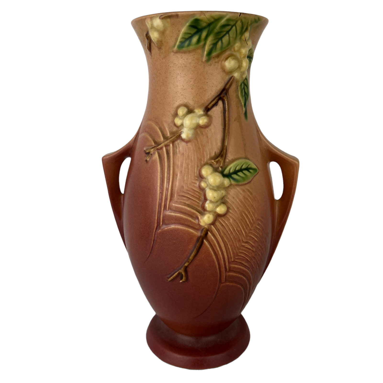 Vtg Roseville Pink Snowberry Vase IVI-12 1947 Mid Century Modern Pottery READのeBay公認海外通販｜セカイモン