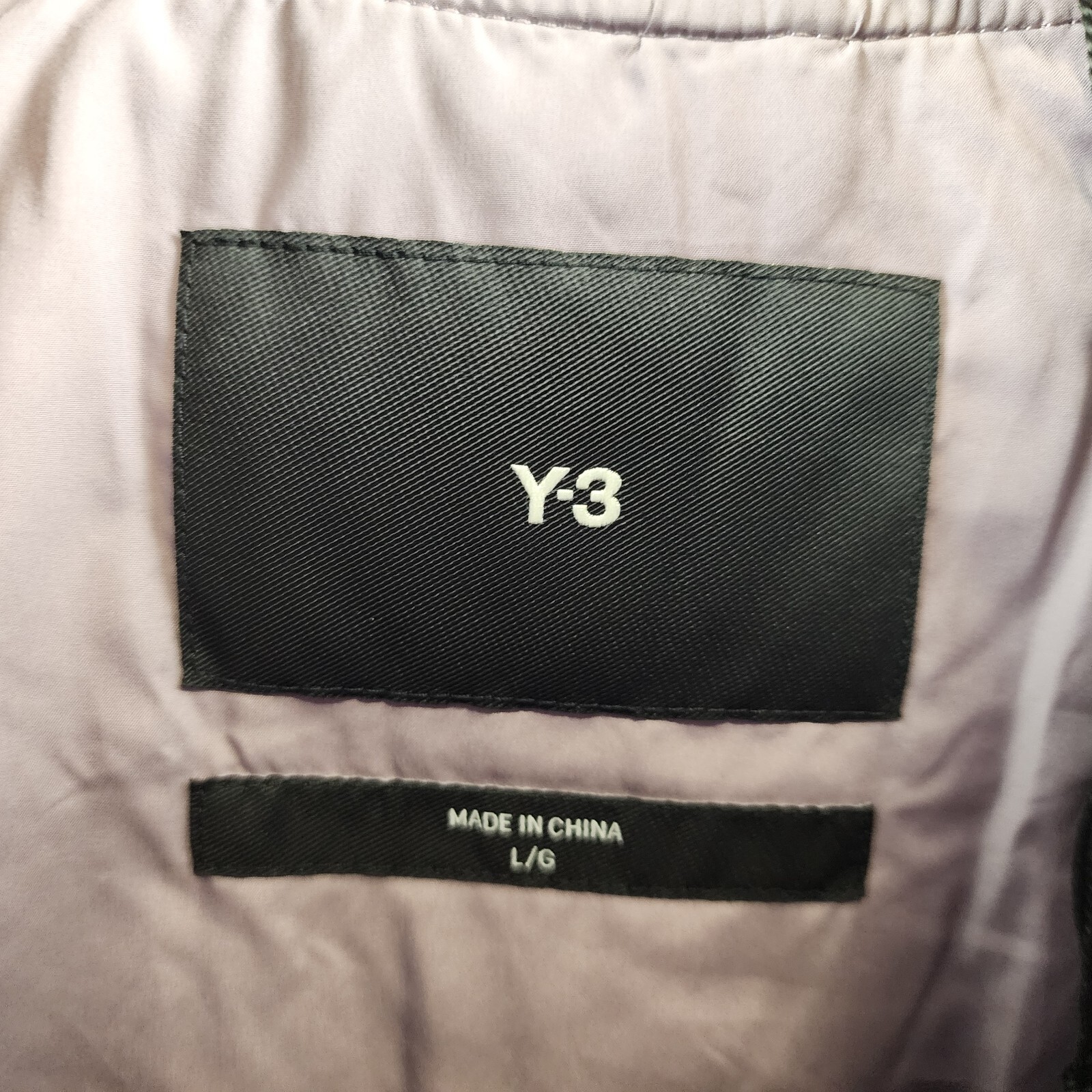 Y-3 Legacy Bomber Jacket Men's L Light Purple Side Pockets Y-3 Legacy Bomber Jacket Men's L Light Purple Side Pockets