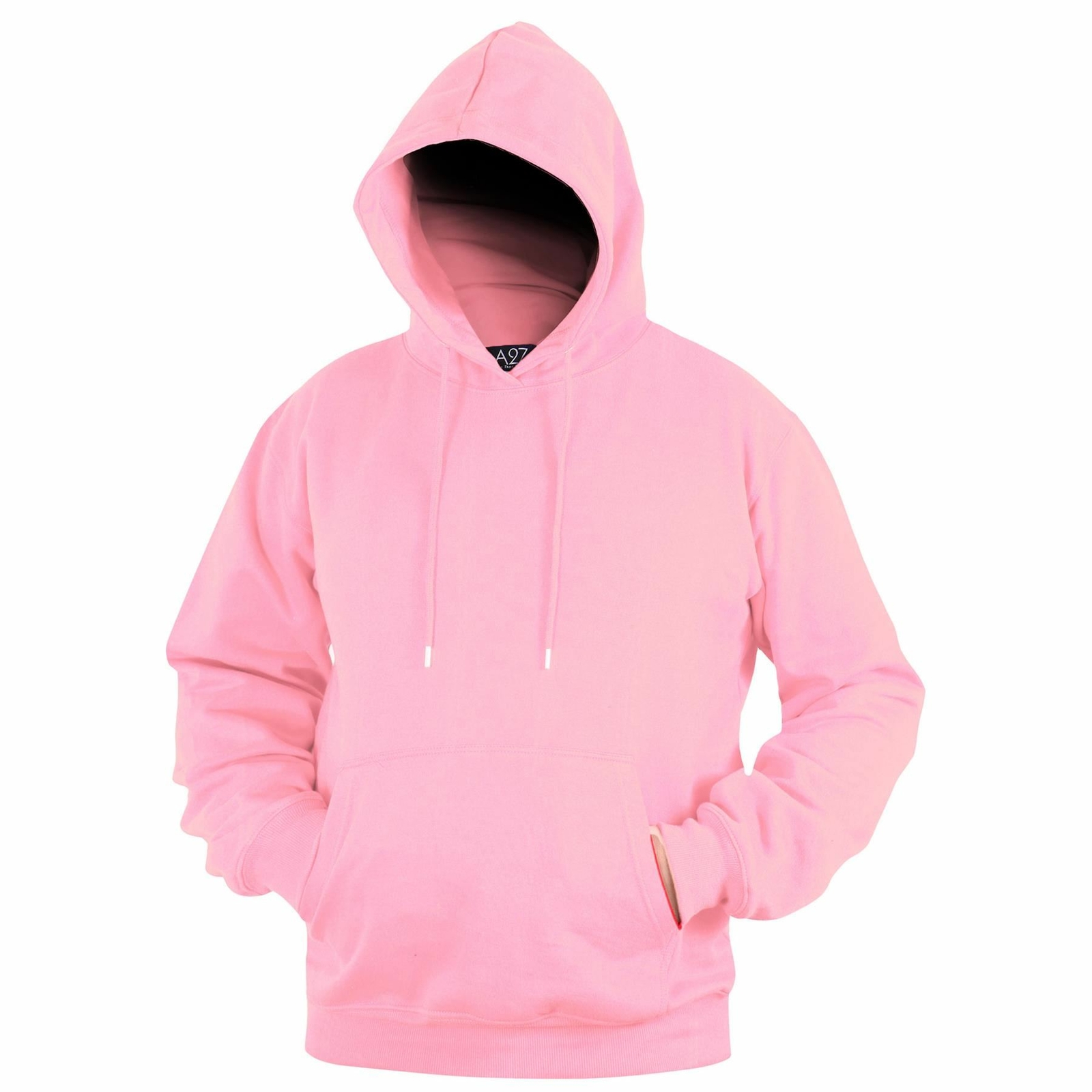 Mens Fleece Hoodie Pullover Baby Pink Hooded Sweatshirt Long Mens Fleece Hoodie Pullover Baby Pink Hooded Sweatshirt Long