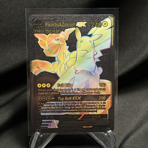 Pokémon Pikachu & Zekrom GX Team Up Rainbow Secret Rare GX 184/181 Fan ArtのeBay公認海外通販｜セカイモン