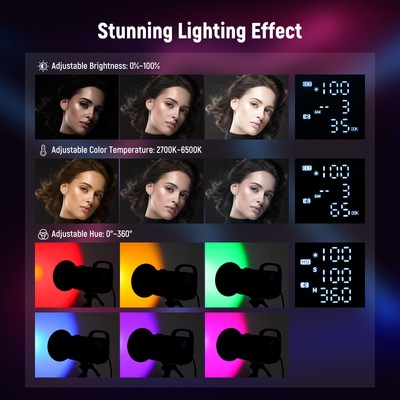 NEEWER LED Video Light Bowens Mount CB60 70W RGB Full Color Continuous | Pricetronic