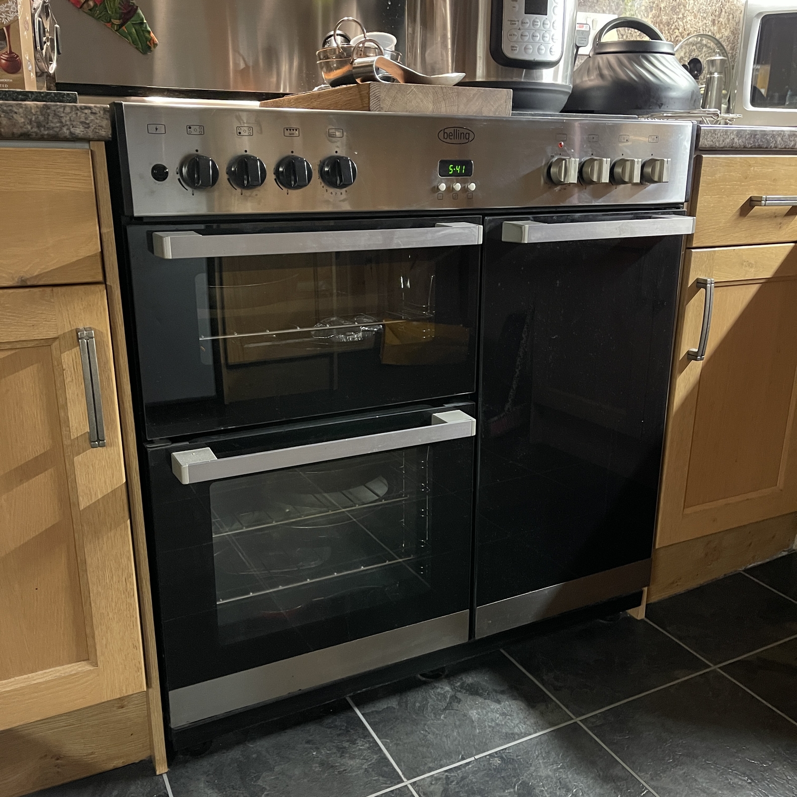 4 X Fully Universal Cooker Oven Hob Black Control Knobs & Adaptors ...