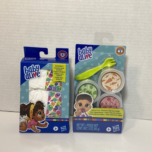 Baby Alive Doll Food Refill 3 Pack And 4 Pack Diaper LOT New In Box! | Pricetronic