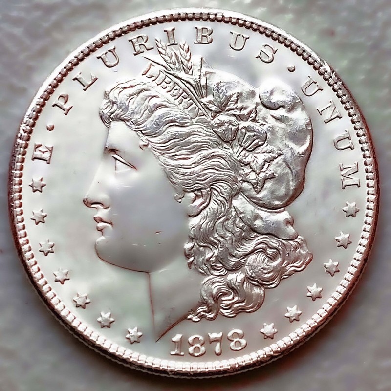 1878-S BETTER DATE AU/UNC MORGAN SILVER DOLLAR 90% $1 COIN US #T374の ...