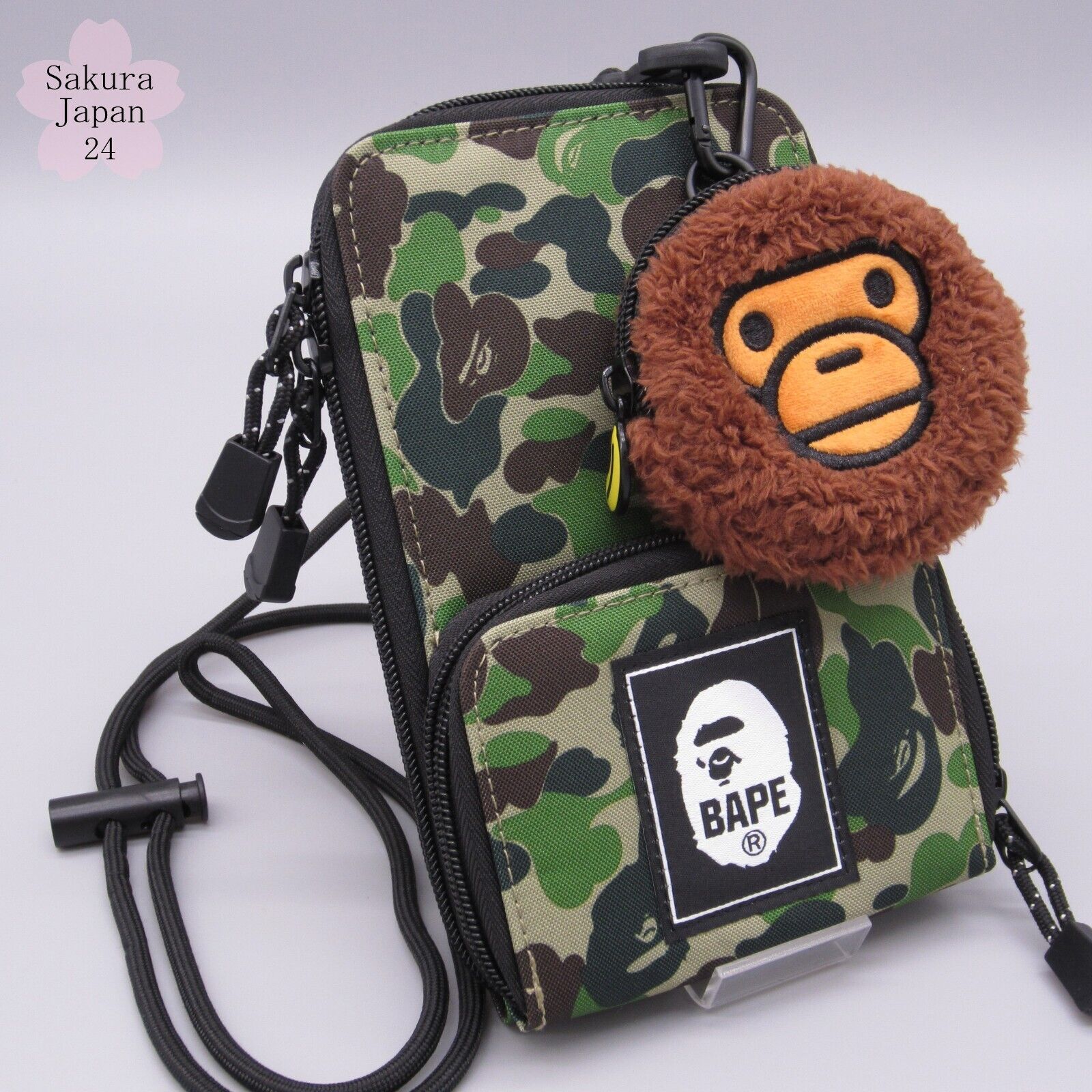 BAPE KIDS A Bathing Ape Camo Smartphone Bag & MILO Pouch BAPE KIDS A Bathing Ape Camo Smartphone Bag & MILO Pouch