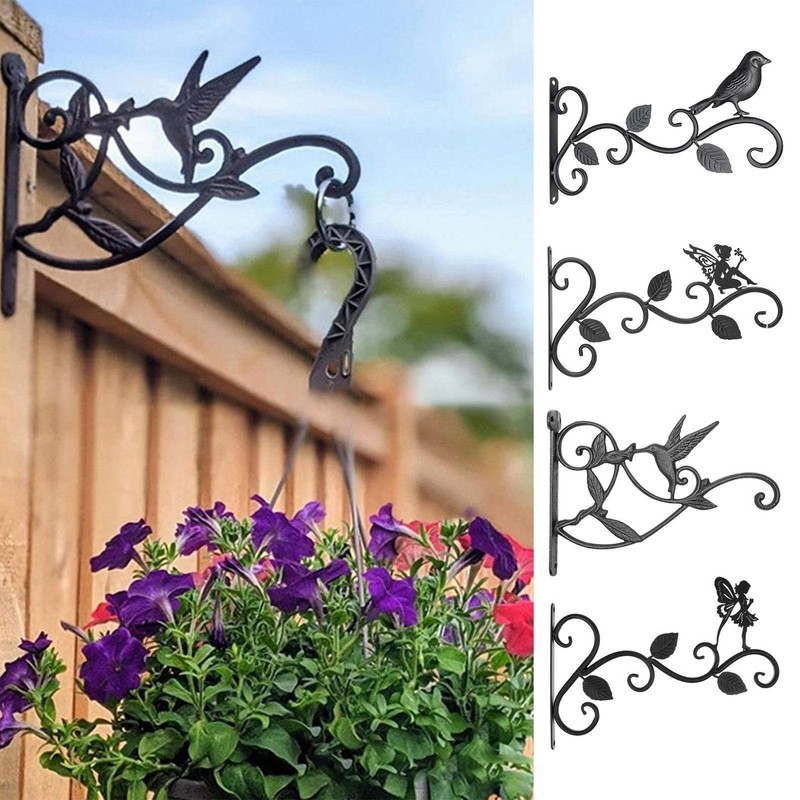 Holder Cast Iron | Garage Patio Bird House Hanger Bracket Hummingbird ...