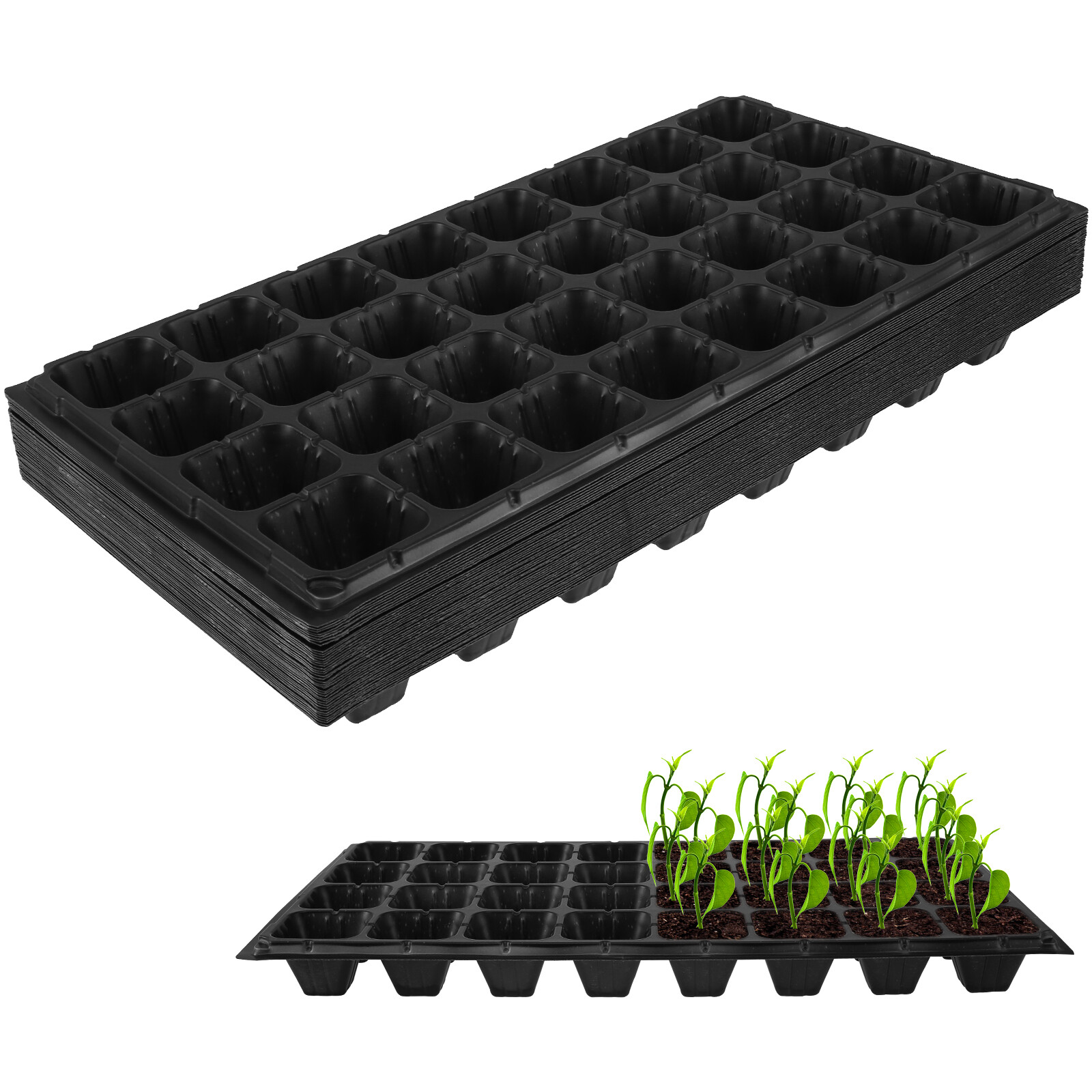 640/1280/1000 Cells Seed Starting Tray Vegetable Fruit Seed Starter ...
