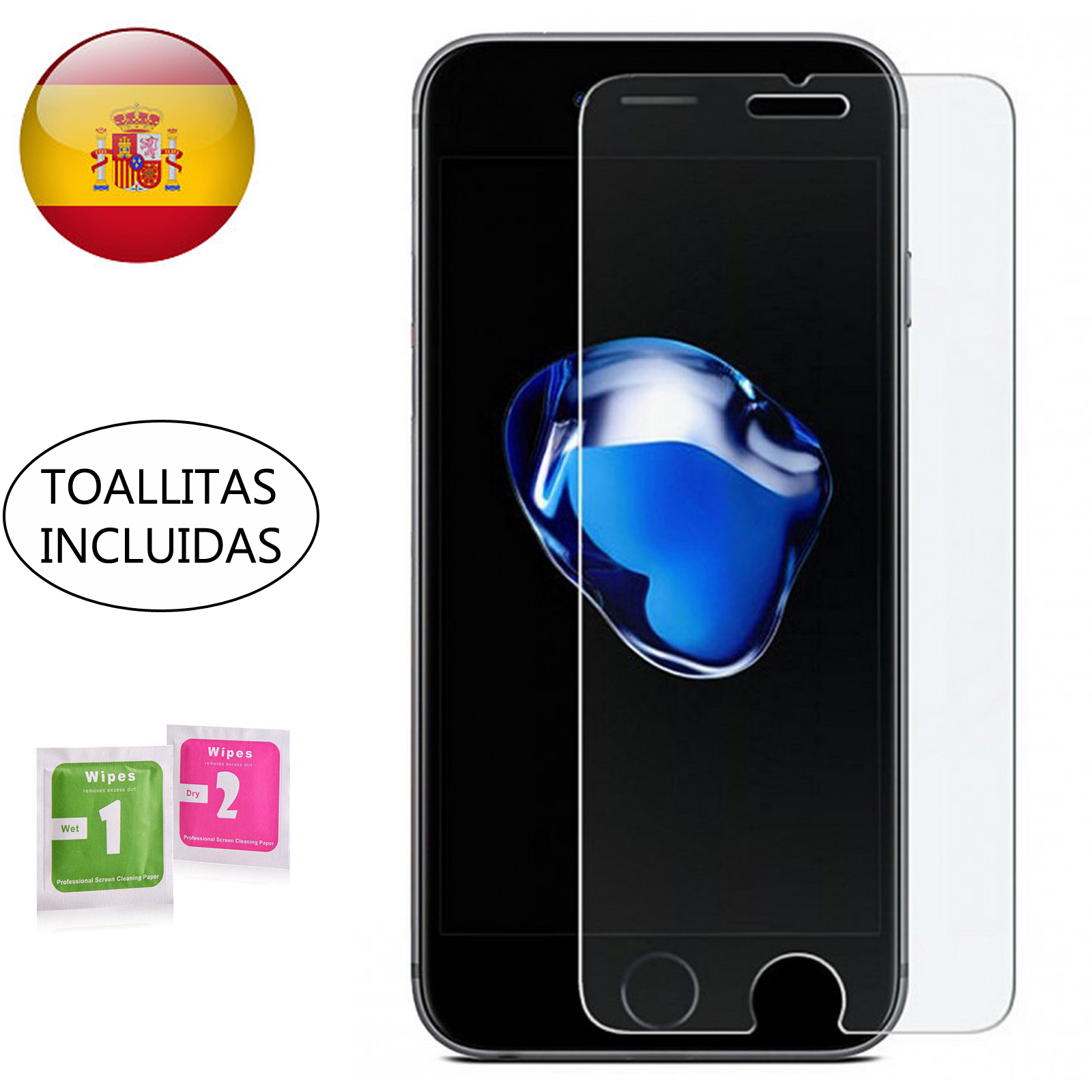 Protector Pantalla para APPLE IPHONE 8 PLUS 5,5 Cristal Templado Vidrio ...