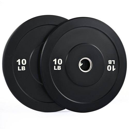 Zelus Olympic Rubber Bumper Weight Plate Set 2" Pair Plates 10/15/25/3 ...