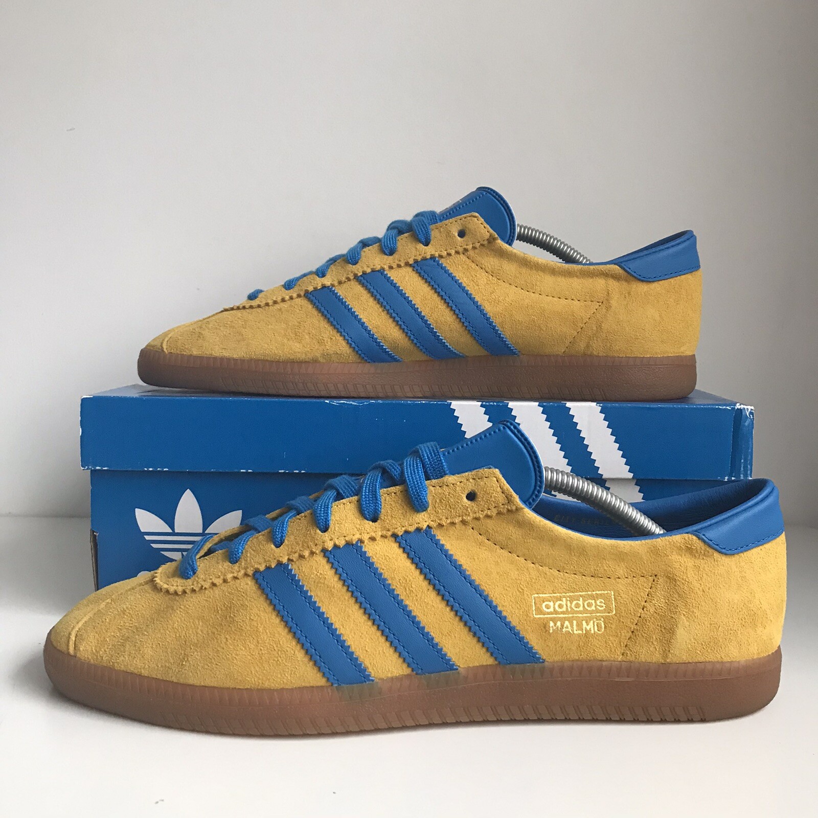 Adidas Malmo City Series Yellow Blue Suede Size 10 Trainers Adidas Malmo City Series Yellow Blue Suede Size 10 Trainers