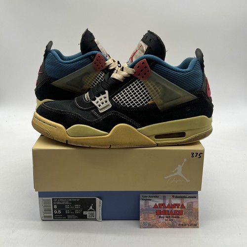 Size 8 - Jordan 4 Retro x Union LA Mid Off Noir (DC9533-001 Size 8 - Jordan 4 Retro x Union LA Mid Off Noir (DC9533-001