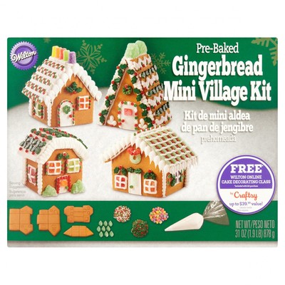 UPC 070896058706 - Wilton Pre-Baked Gingerbread Mini Village Kit, 2104 ...