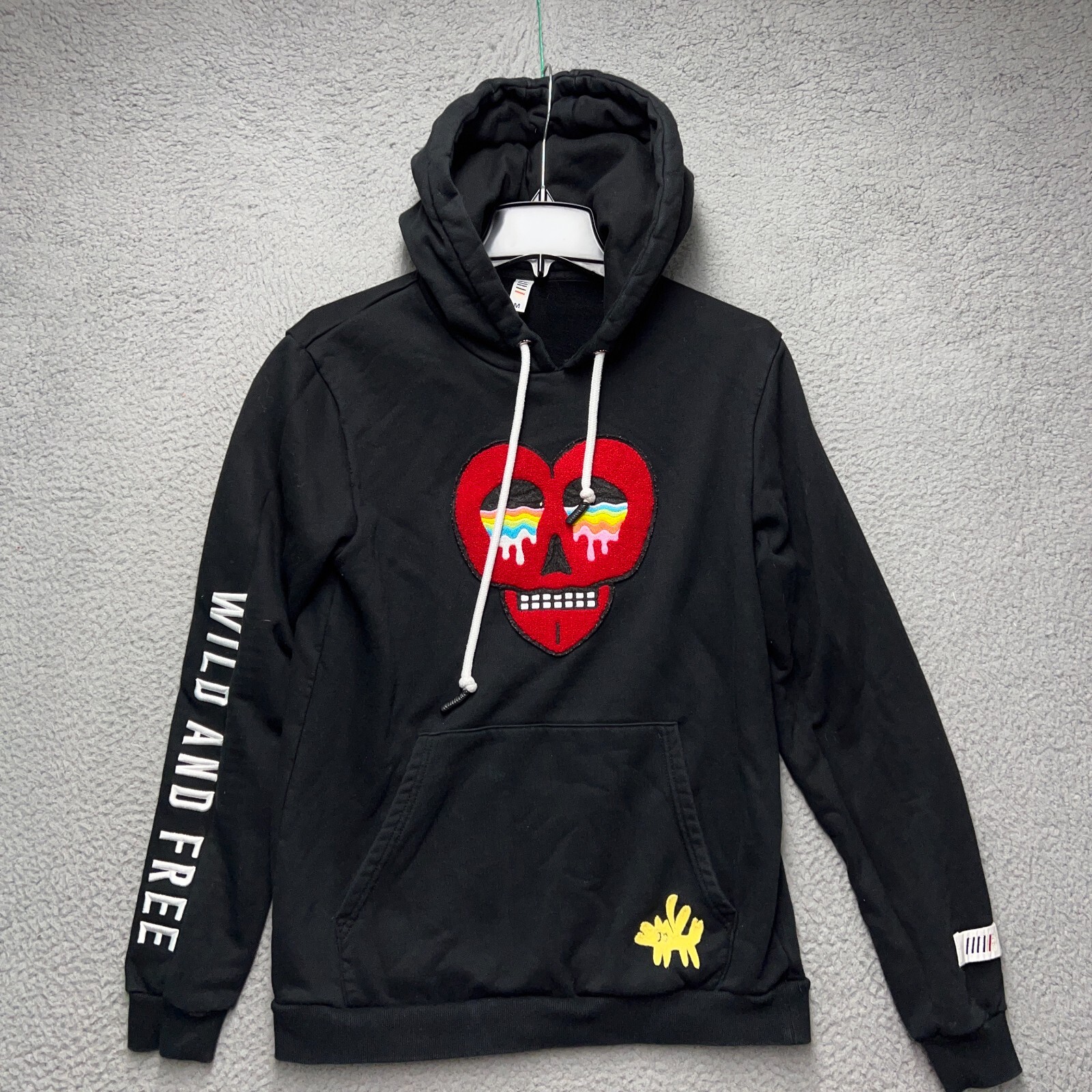 Fifth Loop Hoodie Sweatshirt Mens Medium Wild and Free Black Fifth Loop Hoodie Sweatshirt Mens Medium Wild and Free Black