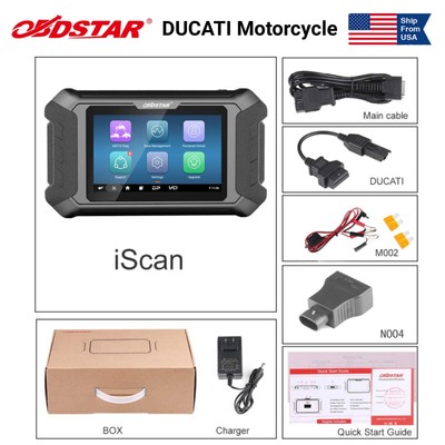 OBDSTAR iScan DUCATI Motorcycle Diagnostic Tool IMMO Prog-ramming OBD2 ...