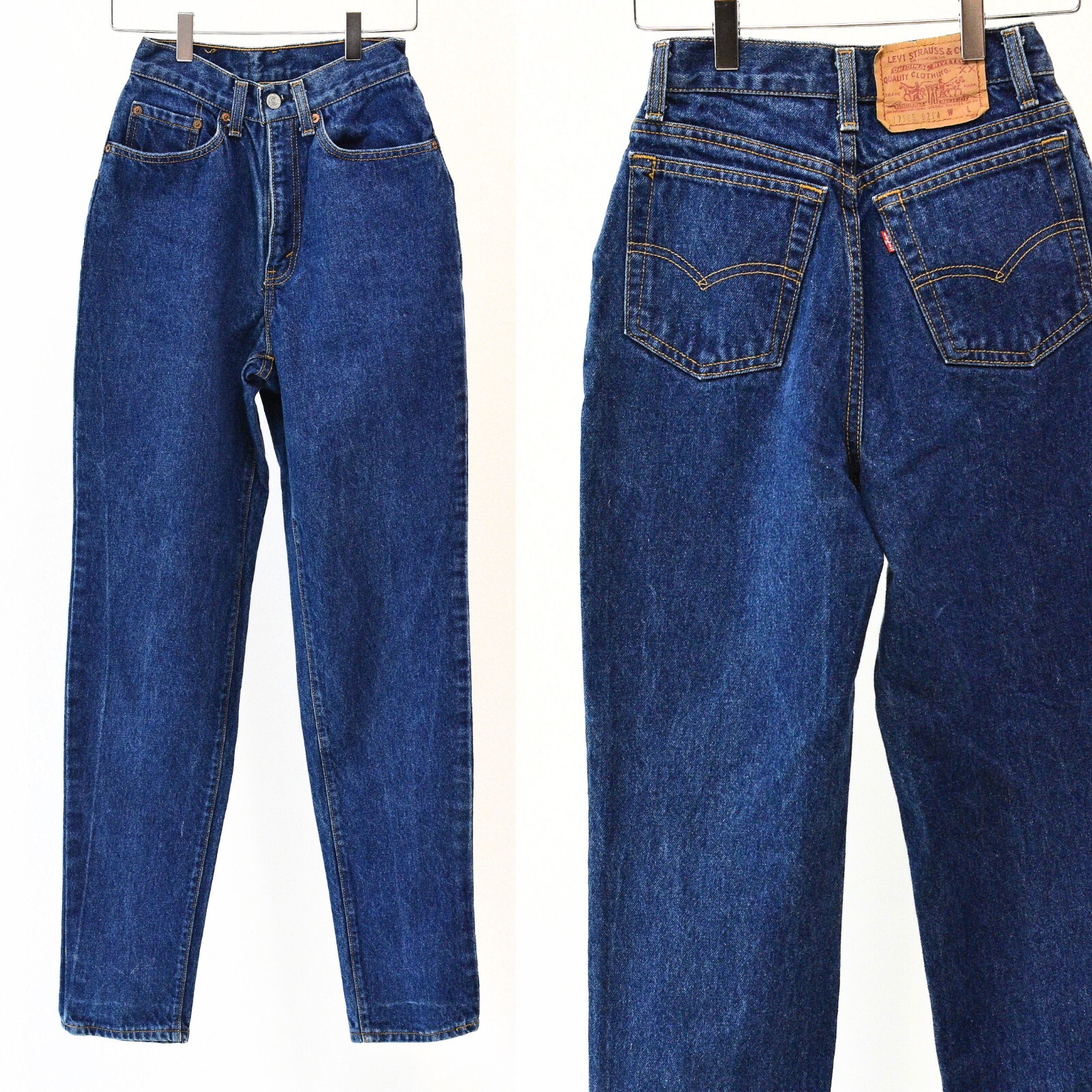 True 80s Vintage Levis # 17505-0214 Dark Wash Hi Waist Jeans True 80s Vintage Levis # 17505-0214 Dark Wash Hi Waist Jeans