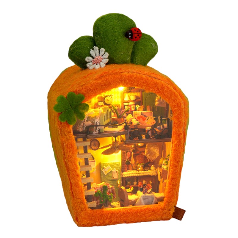 DIY Miniature House Kit Easter Carrot House Building