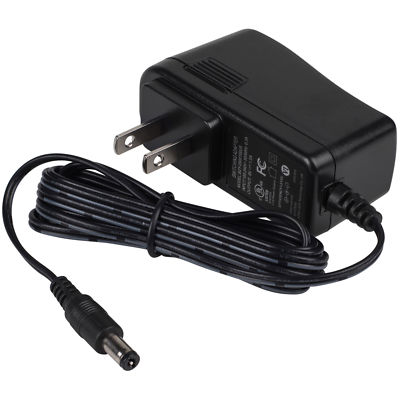 9 VDC 1A AC Adapter with 6 ft. Cord 2.1 x 5.5mm Center Negative Plug ...