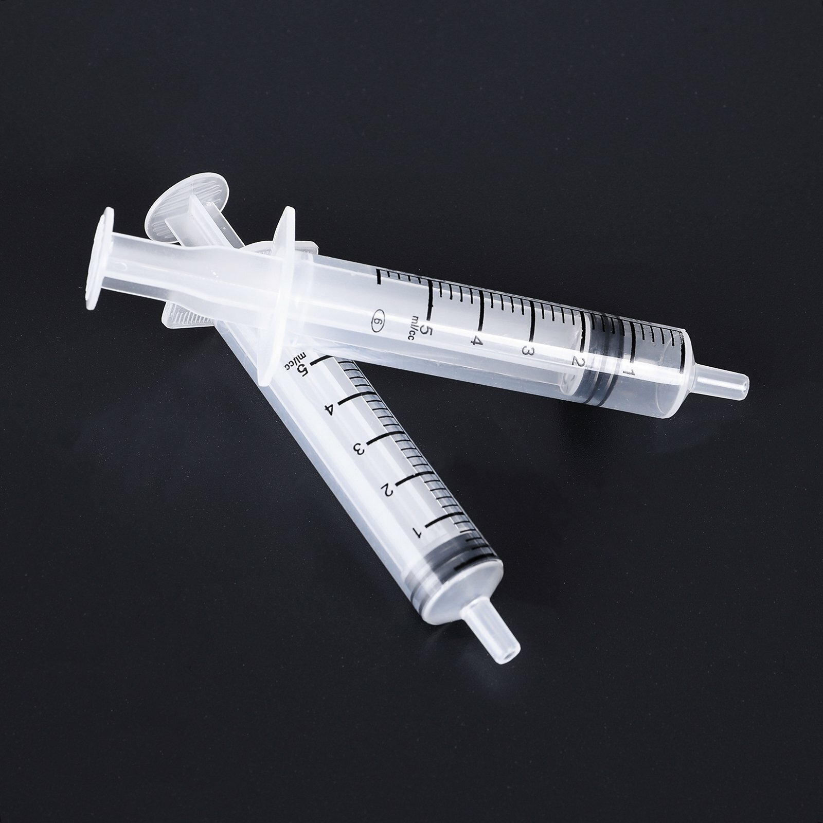 10/100xSyringes 1ml 5ml 10ml 20ml Plastic Disposable Syringe Tube ...