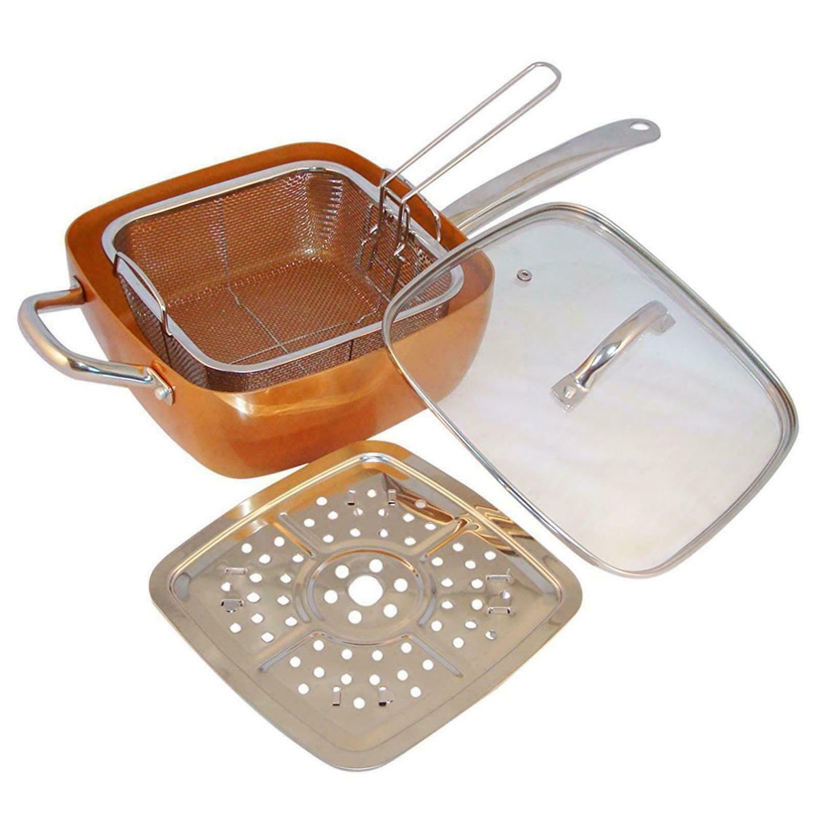 Copper square pan store