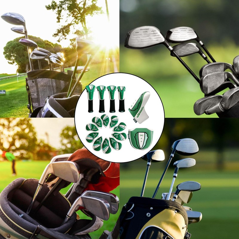 Green Jacket Golf Irons Club Head Covers w/Number