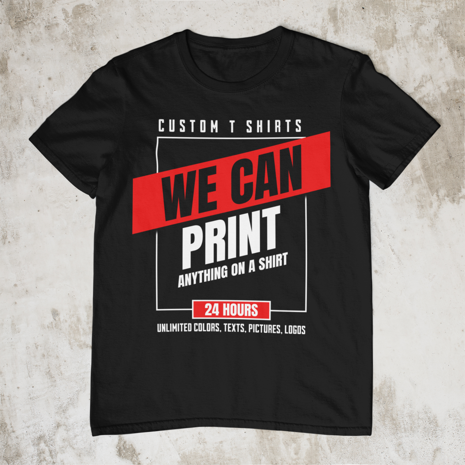 Personalized Custom T Shirt Printing with your photo text logo anything New