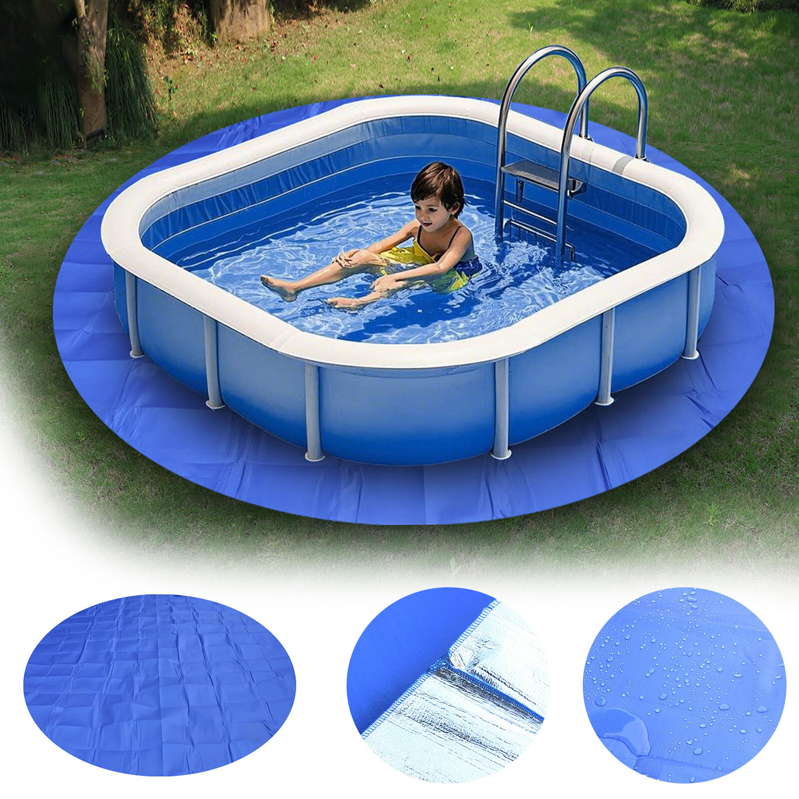 Rhno Pad 21-Foot Round Pool Lner Pad For Above Ground Swmmng Pools ...