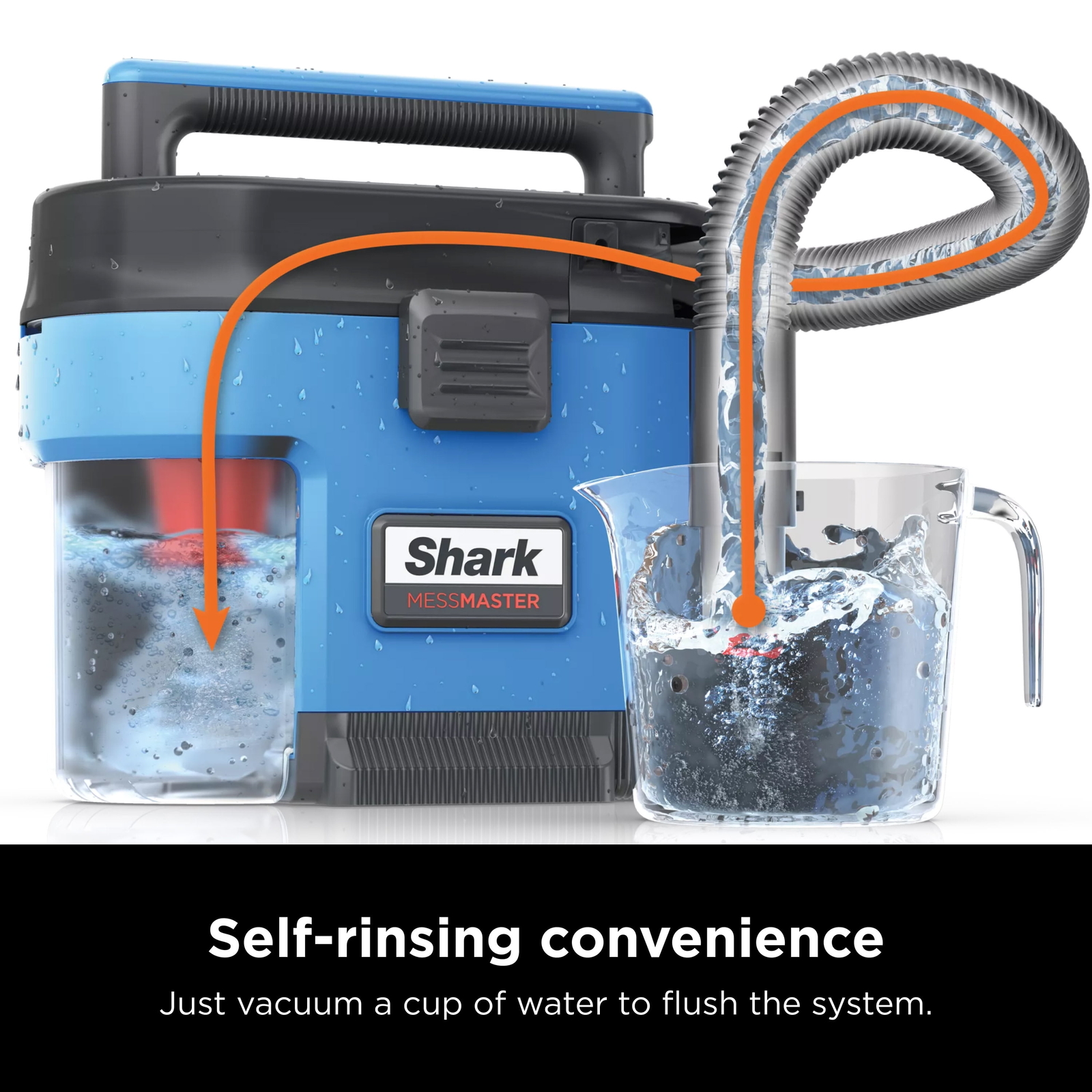 Shark MessMaster Portable Wet Dry Vacuum, Small Shop Vac, 1 Gallon Cap ...