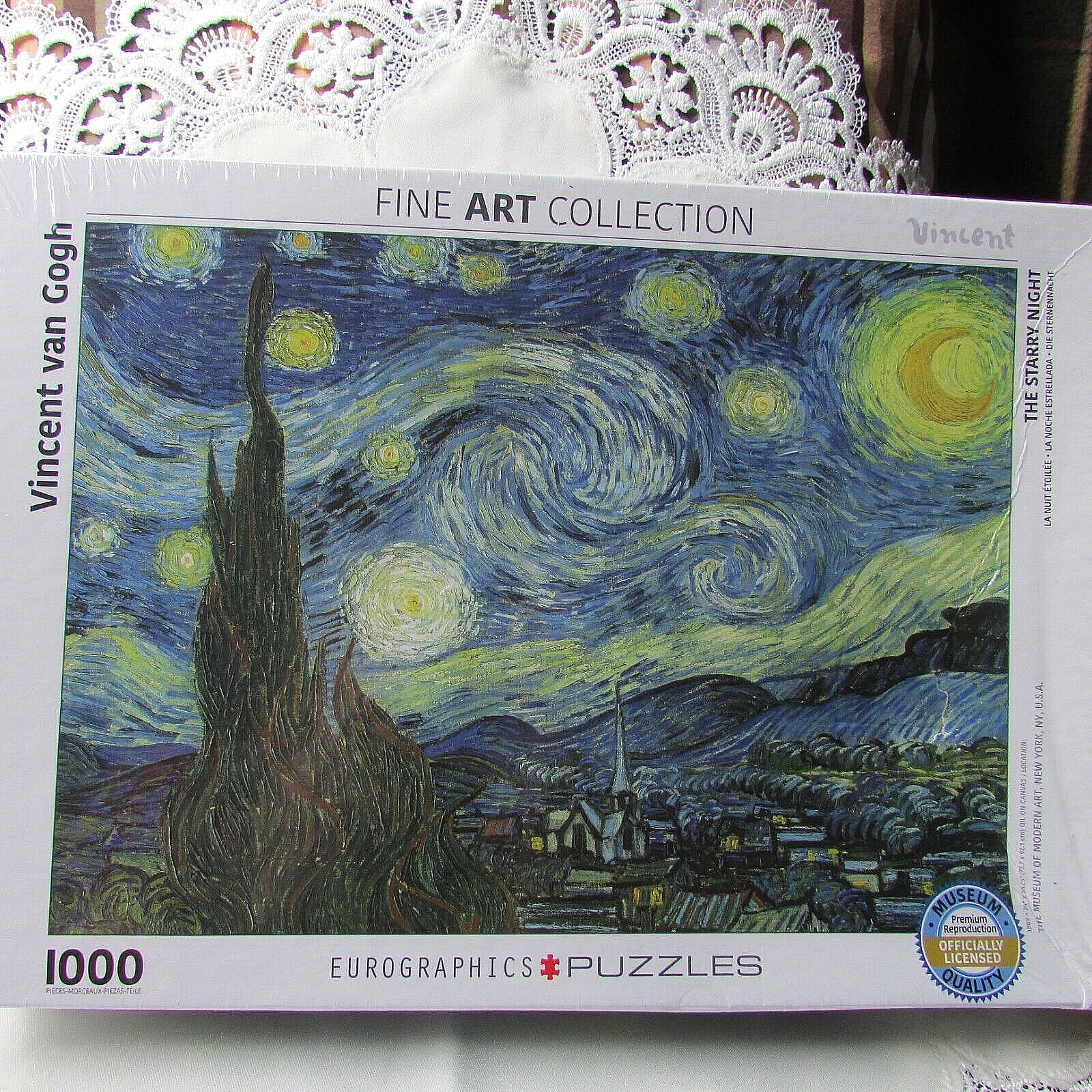 Eurographics Fine Art Collection Vincent Van Gogh Starry Night 1000 Piece Puzzle eBay
