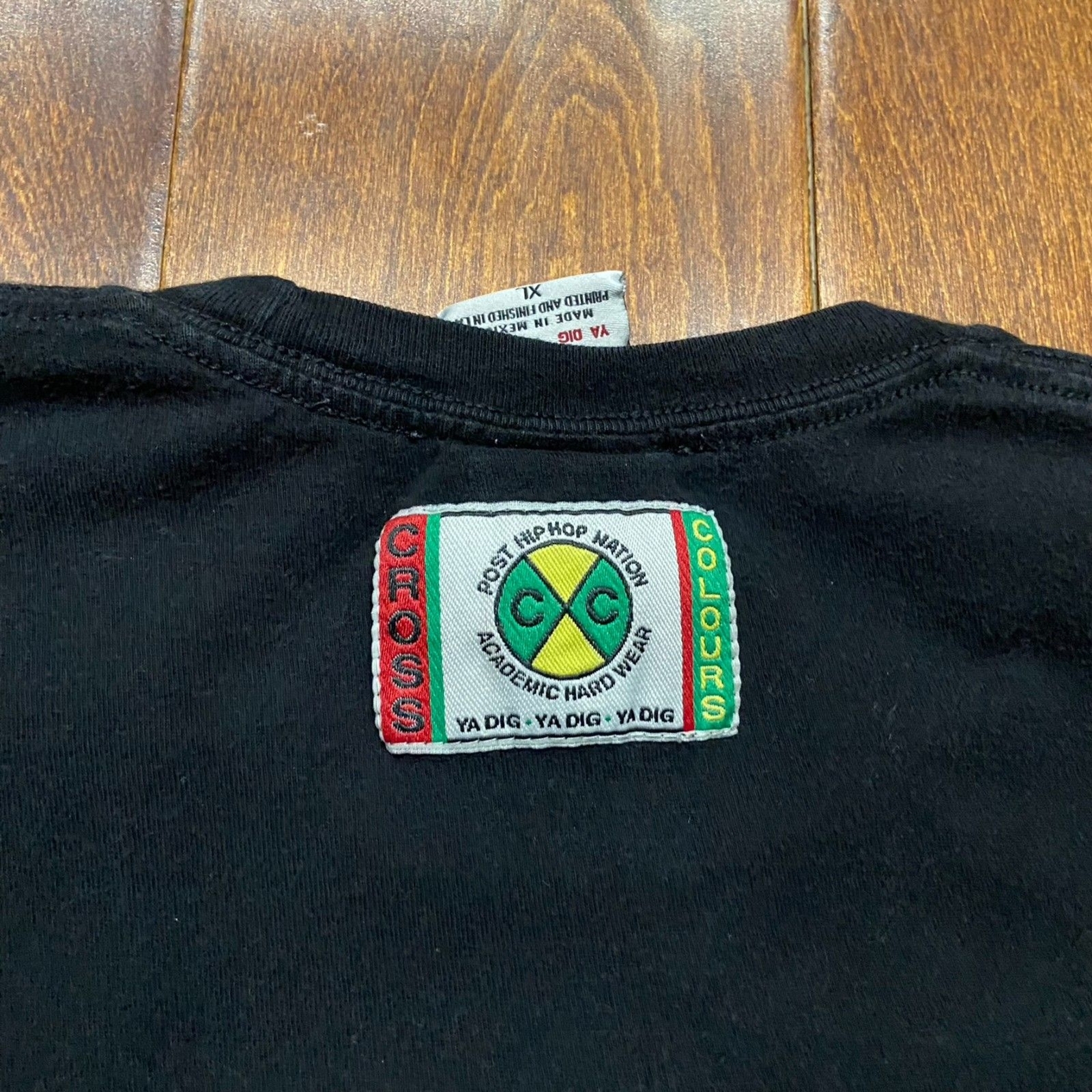 日本代購代標第一品牌【樂淘letao】－Cross Colours Vintage TLC 92' Hip Hop Rap Tee Black ...