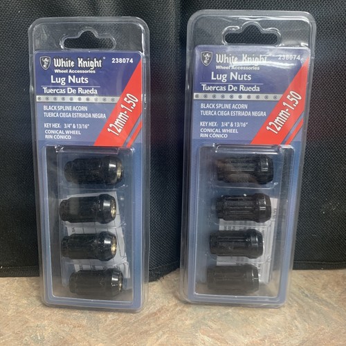 4pack White Knight 12mm x 1.50 Standard Mag Lug Nut w 4pack White Knight 12mm x 1.50 Standard Mag Lug Nut w