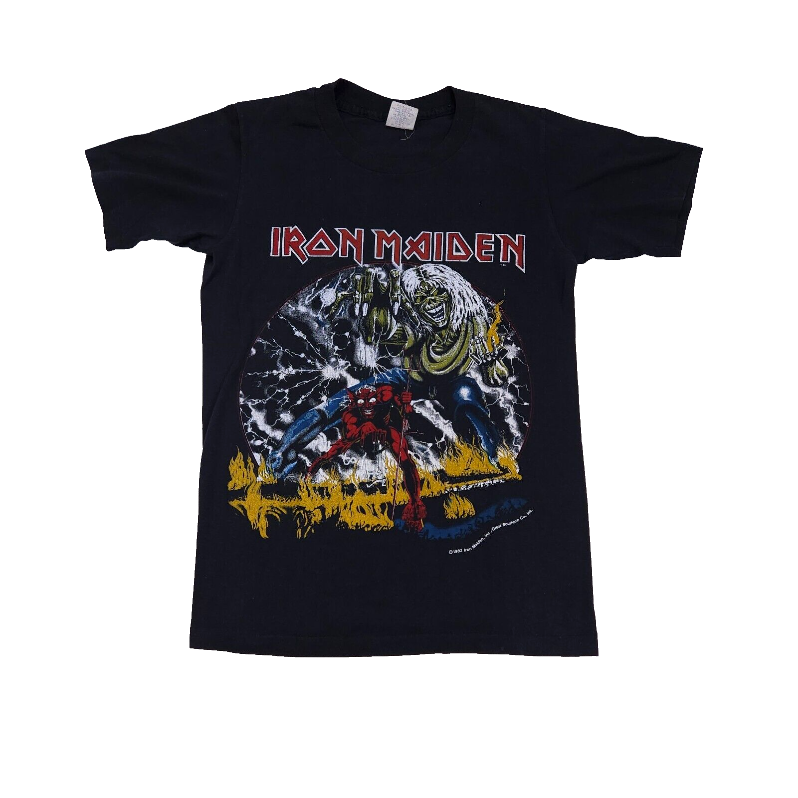 1982 Vintage IRON MAIDEN S Number Of The BEAST Concert World 1982 Vintage IRON MAIDEN S Number Of The BEAST Concert World