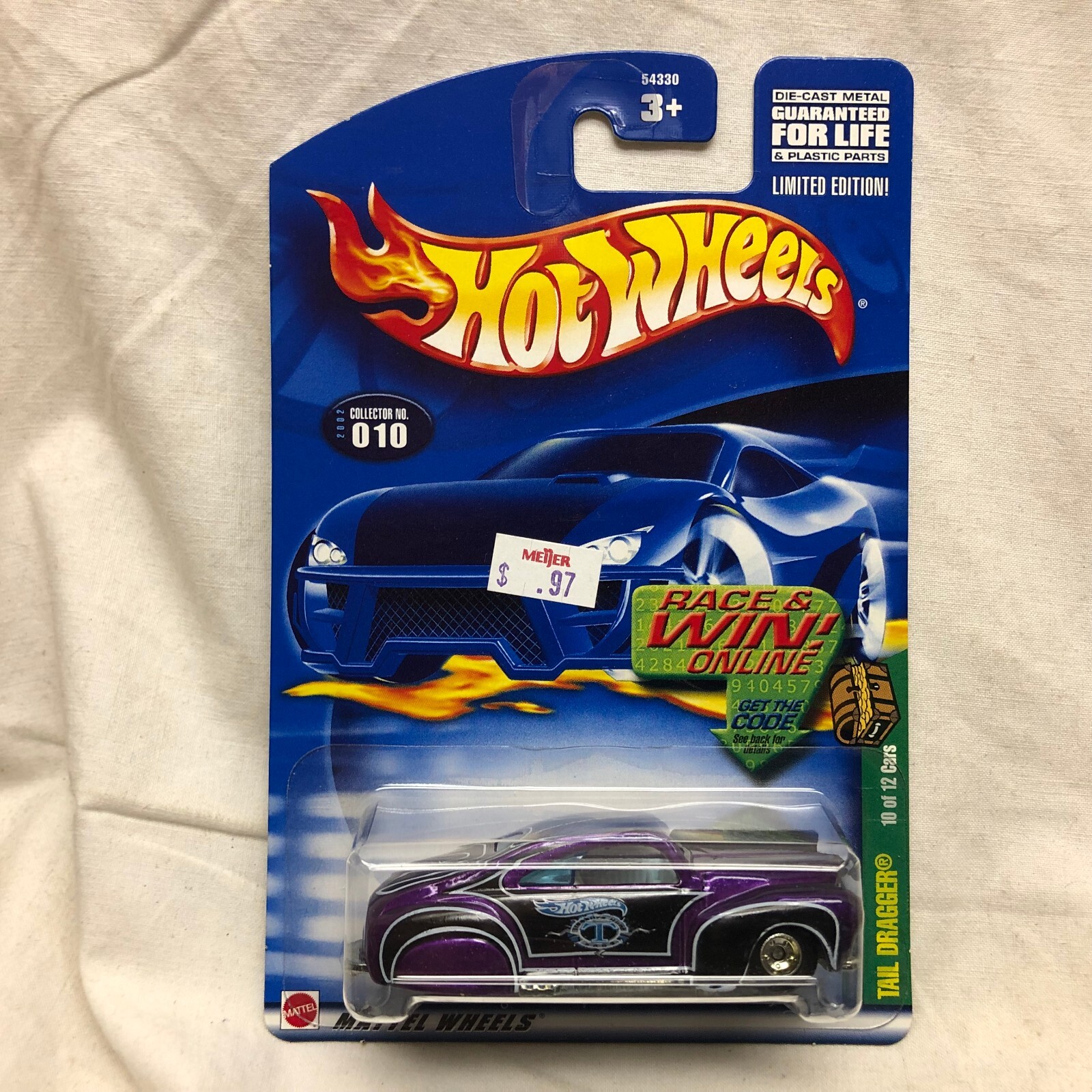 2002 Hot Wheels Treasure Hunt Tail Dragger Limited Edition 2002 Hot Wheels Treasure Hunt Tail Dragger Limited Edition