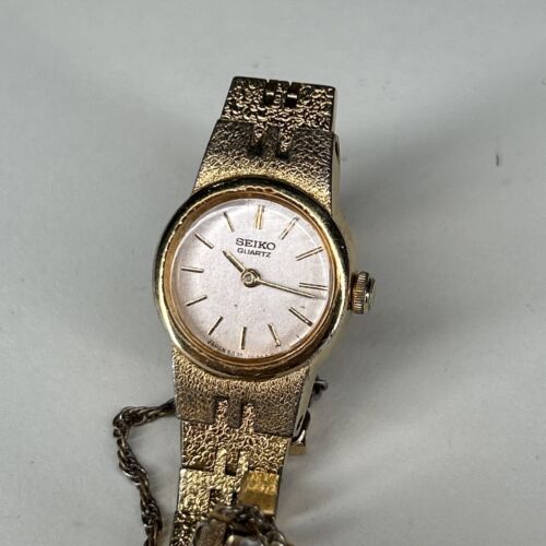 Seiko Womens 5420-0039 Quartz Watch Gold Bracelet Band Gold Seiko Womens 5420-0039 Quartz Watch Gold Bracelet Band Gold