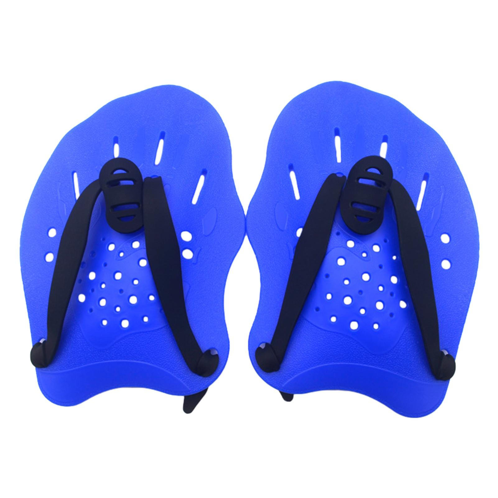 Swim Hand Paddles Training Contoured Exercise Adjustable Straps Swim P ...